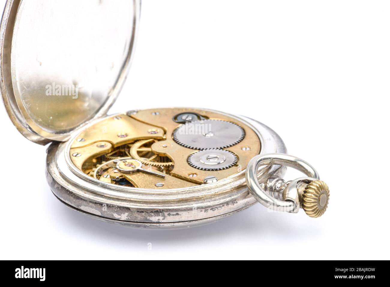 Open clock mechanism in detail Stock Photo - Alamy