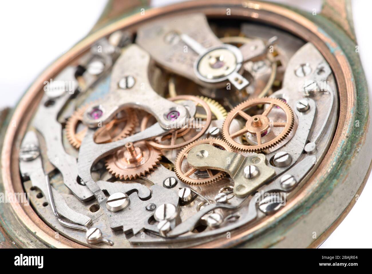 Open clock mechanism in detail Stock Photo - Alamy