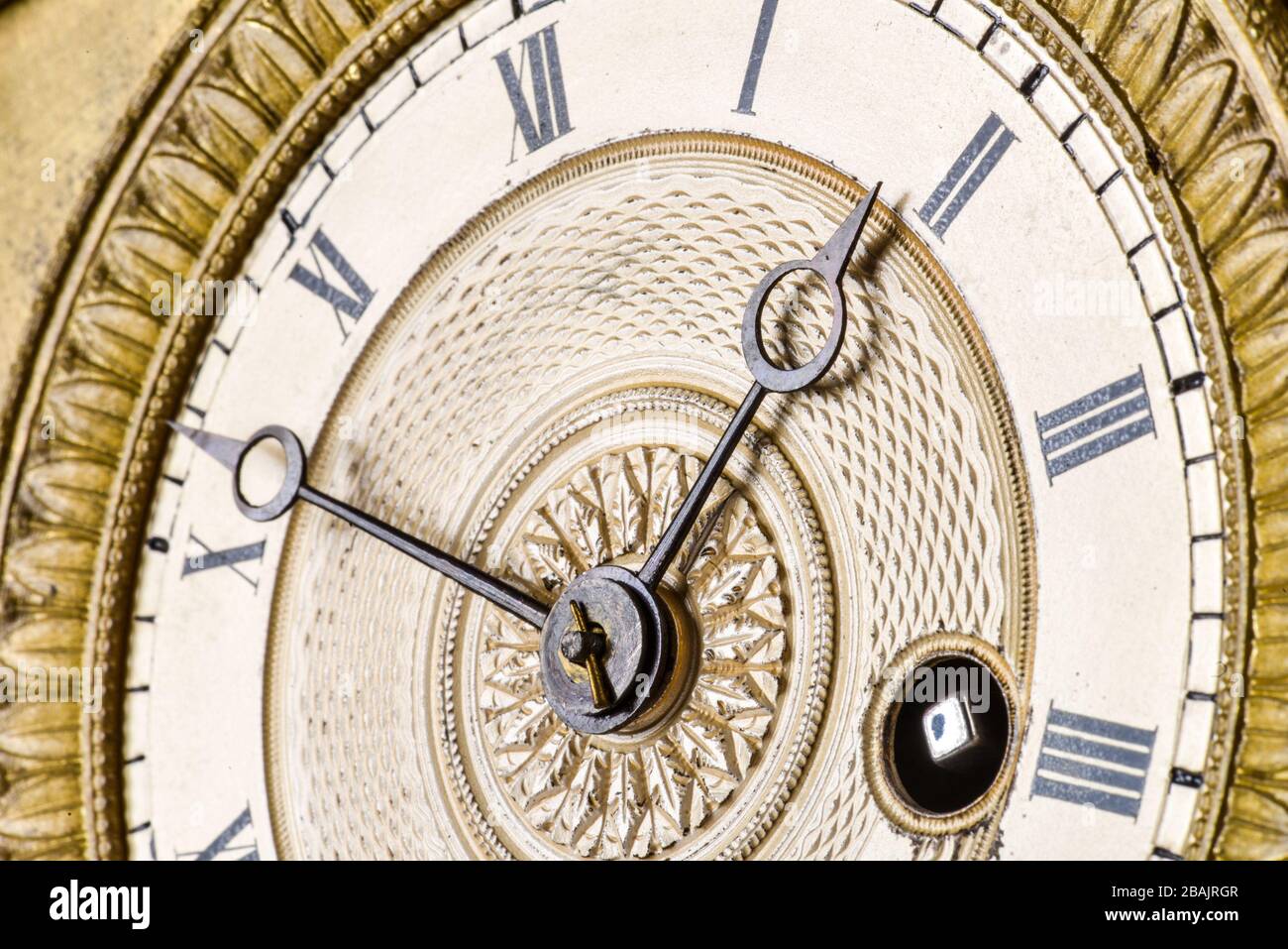 A old vintage clock detail Stock Photo - Alamy