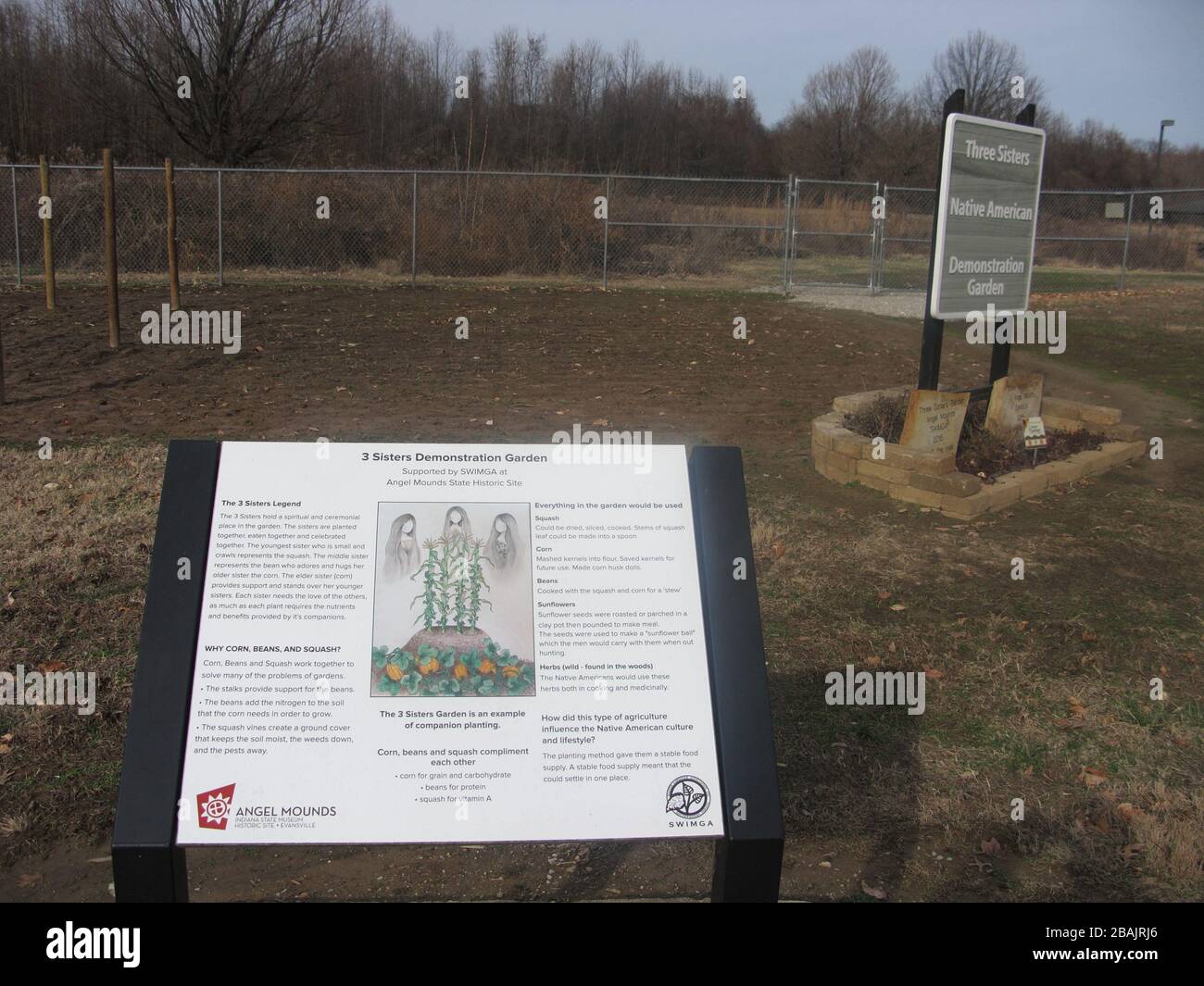 Angel Mounds historical site, Indiana, USA. A Middle Mississippi native ...