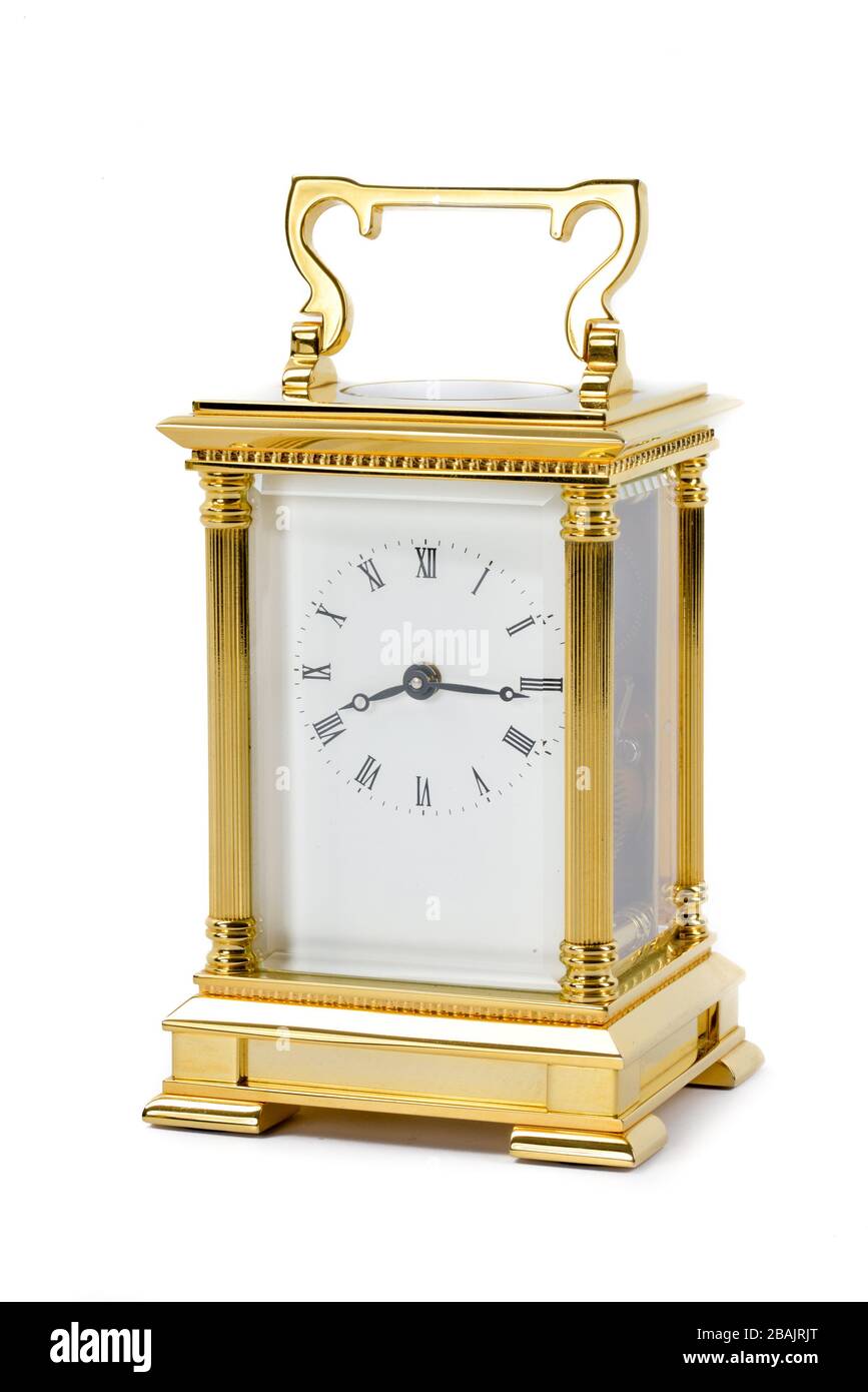 Antique old clock Cut Out Stock Images & Pictures - Alamy