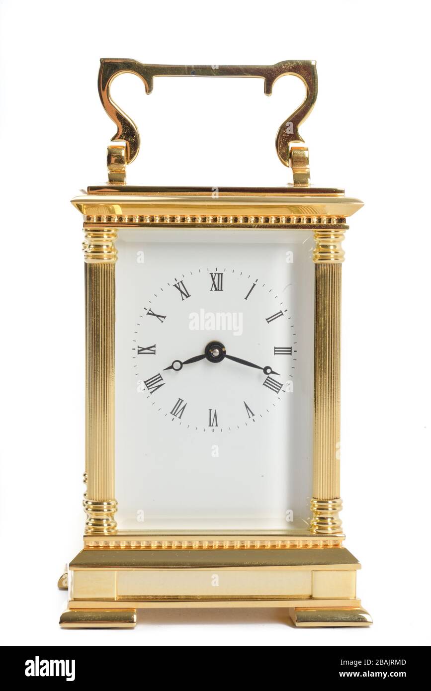 Old mantle clock Cut Out Stock Images & Pictures - Alamy