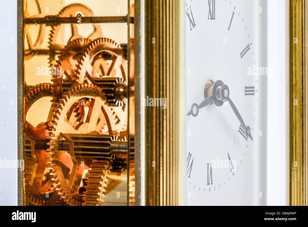 A old vintage clock detail Stock Photo - Alamy