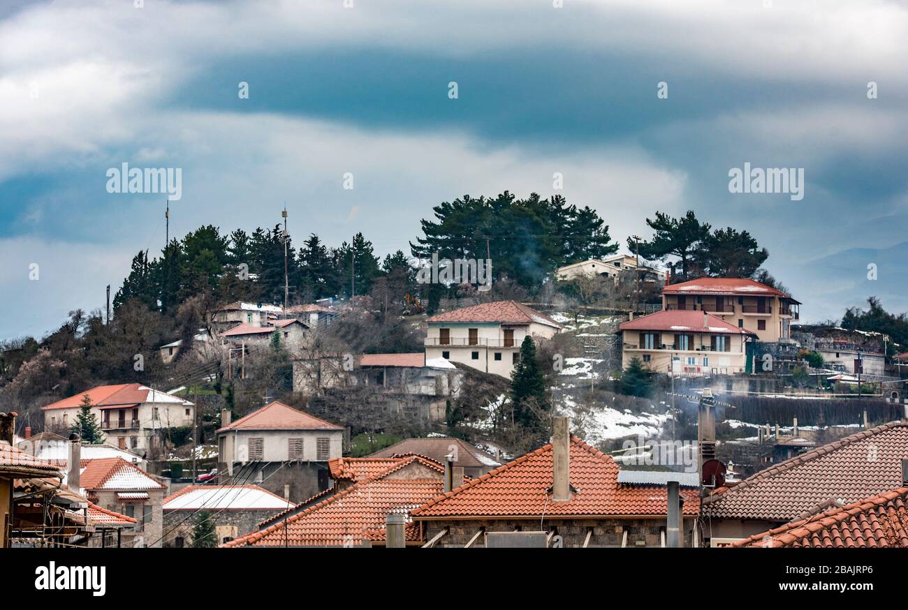 Vytina village greece hi-res stock photography and images - Alamy