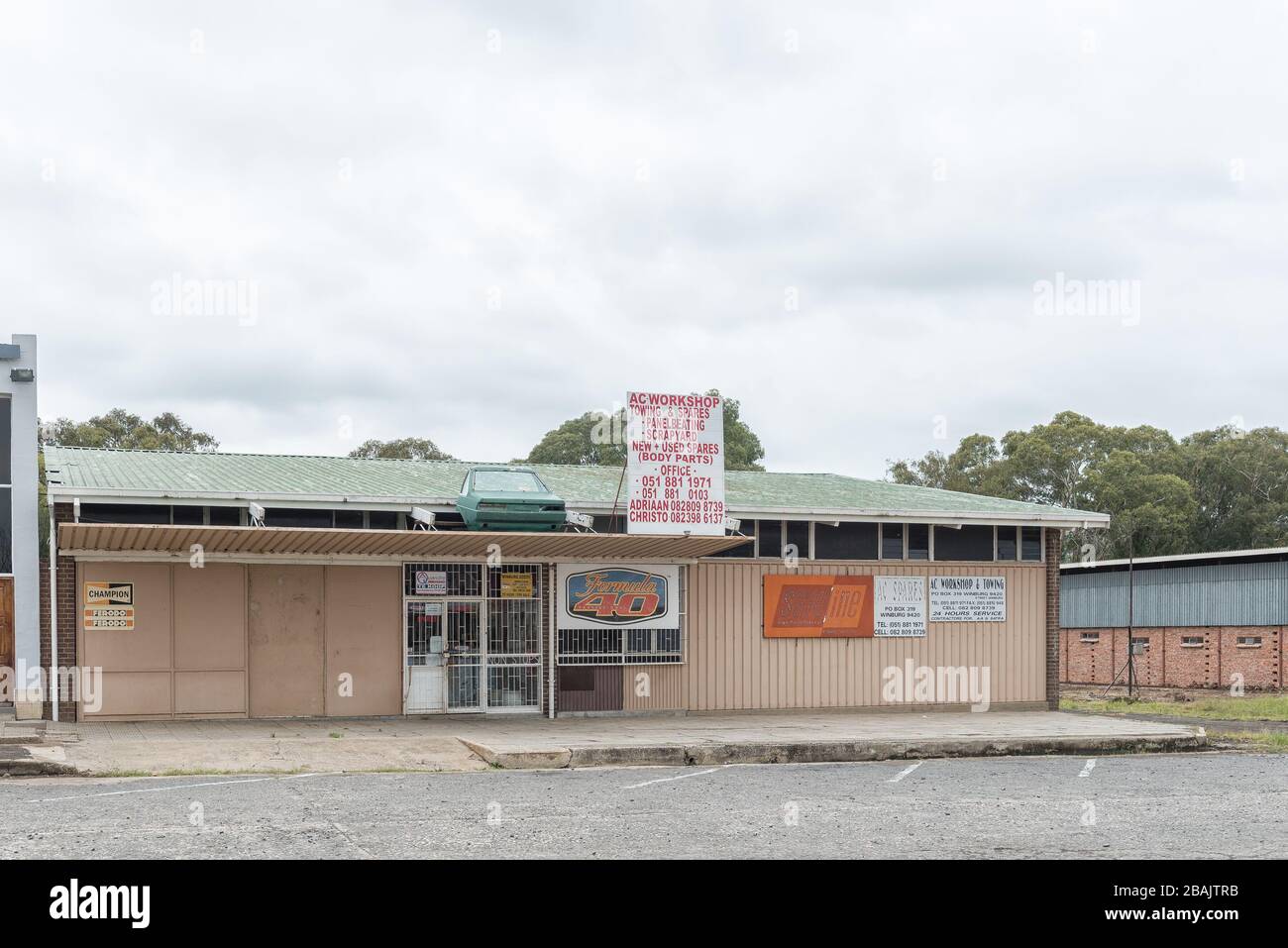 WINBURG, SOUTH AFRICA - MARCH 1, 2020: A street scene, with a vehicle ...