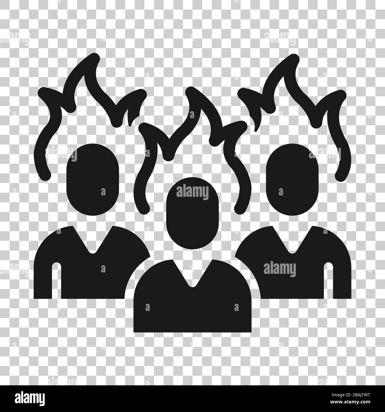 Migraine vector illustration people Black and White Stock Photos ...