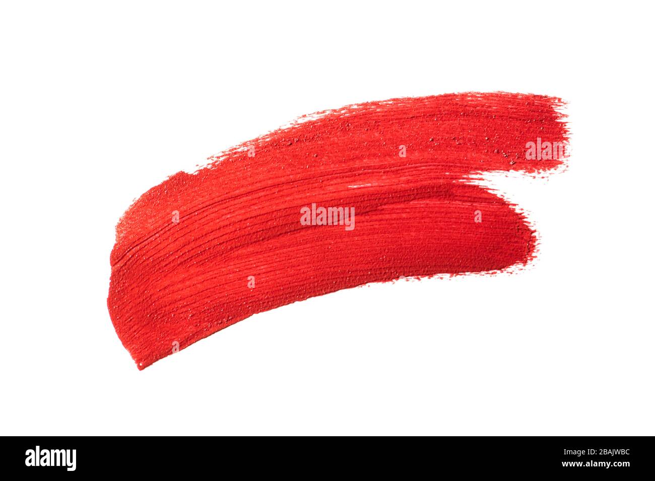 Lipstick swatch smudge smear isolated on white background. Cream makeup ...