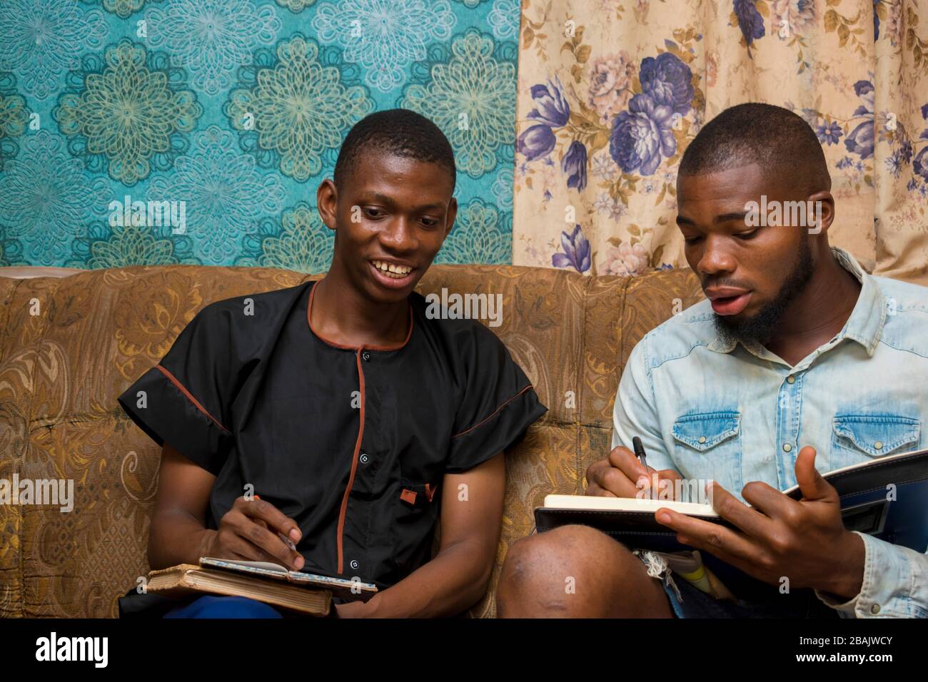 Conversation Two People Africa High Resolution Stock Photography and ...