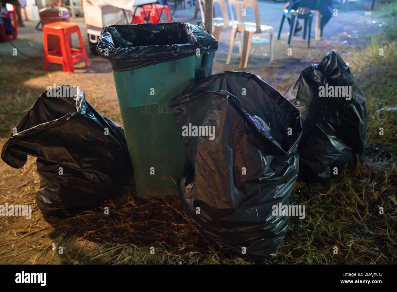 Bags of garbage inside hi-res stock photography and images - Alamy