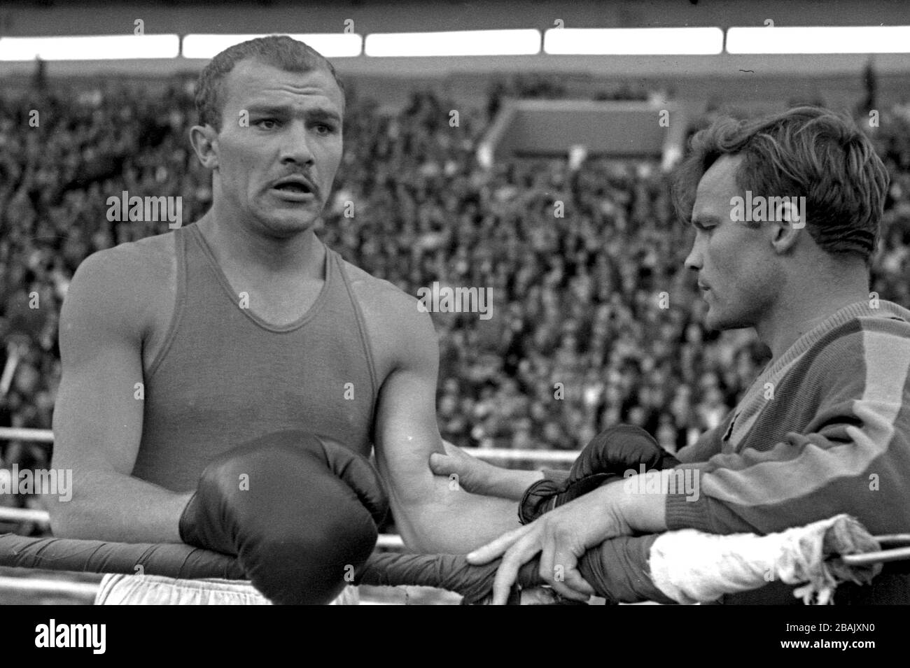 The first Lithuanian Olympic champion boxer Danas Pozniakas Stock Photo ...