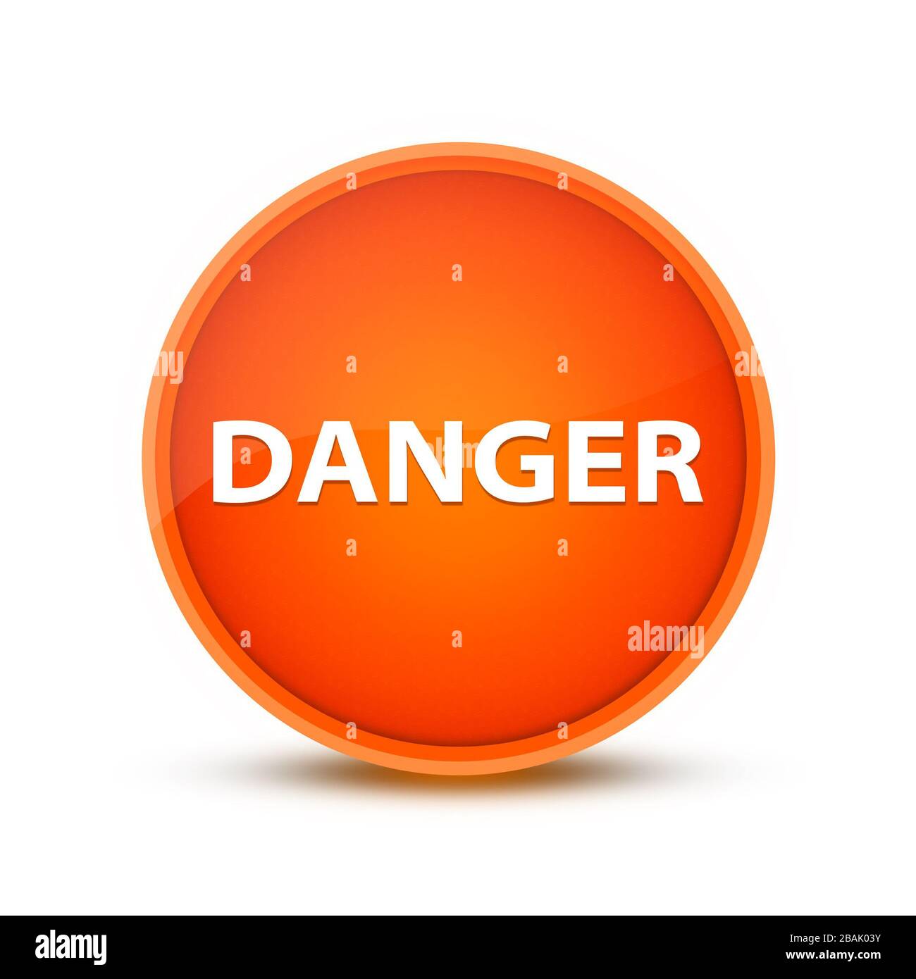 Danger isolated on glassy hi-res stock photography and images - Alamy