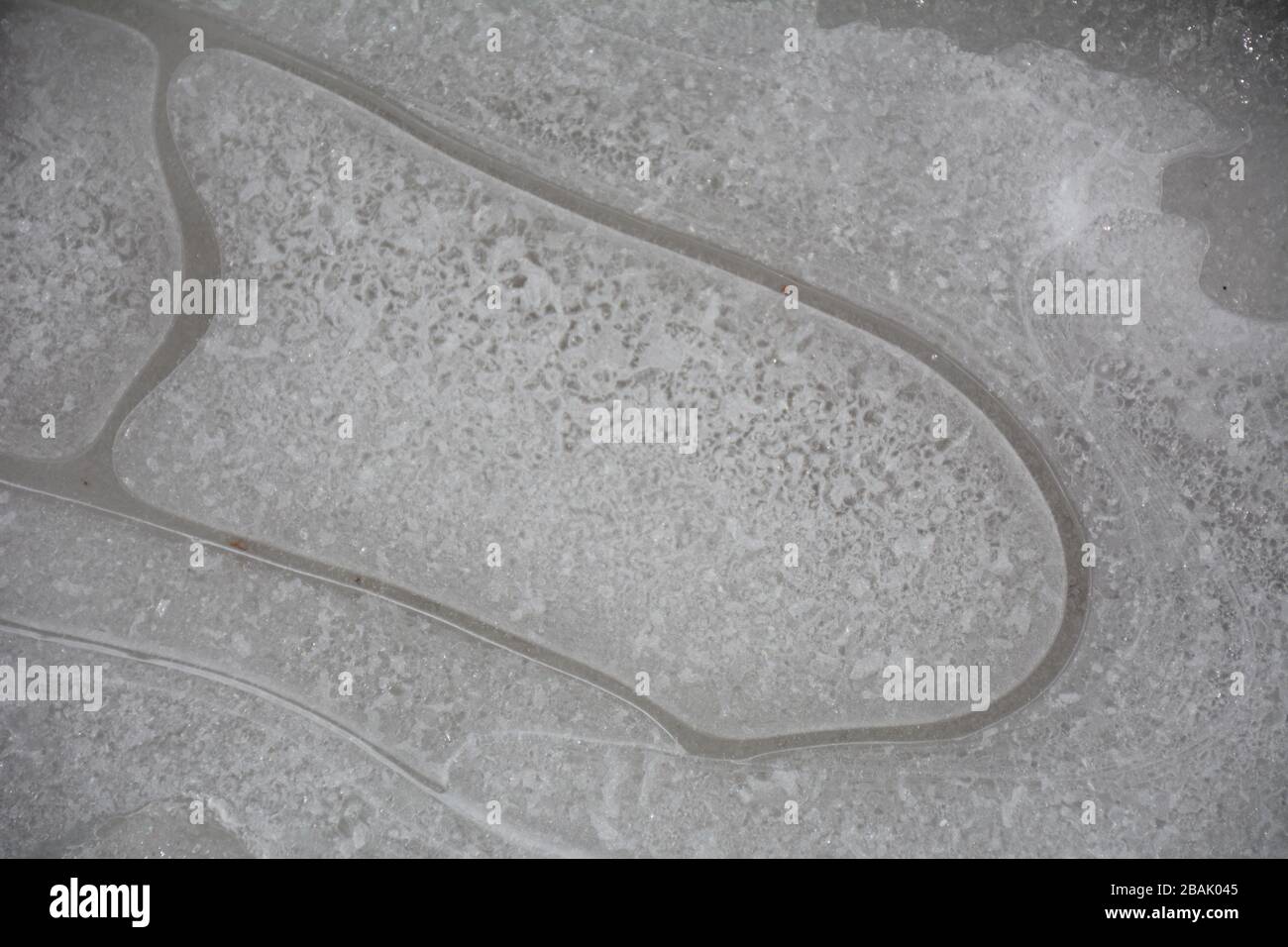 Pattern and design formed by melting ice Stock Photo - Alamy