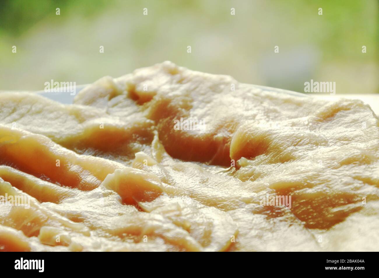 pork slice for cook by boiled or grilled on plate Stock Photo - Alamy