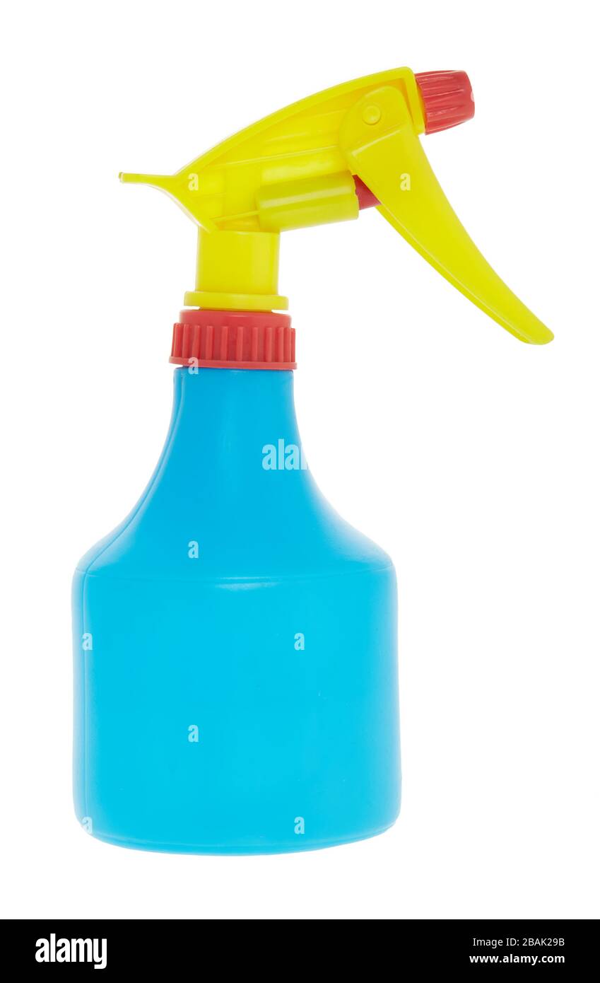 Blue plastic sprayer Cut Out Stock Images & Pictures - Alamy