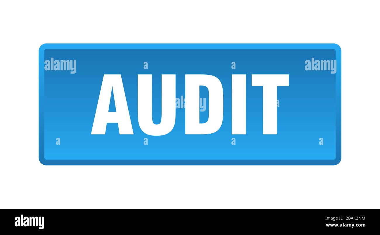 audit button. audit square blue push button Stock Vector Image & Art ...