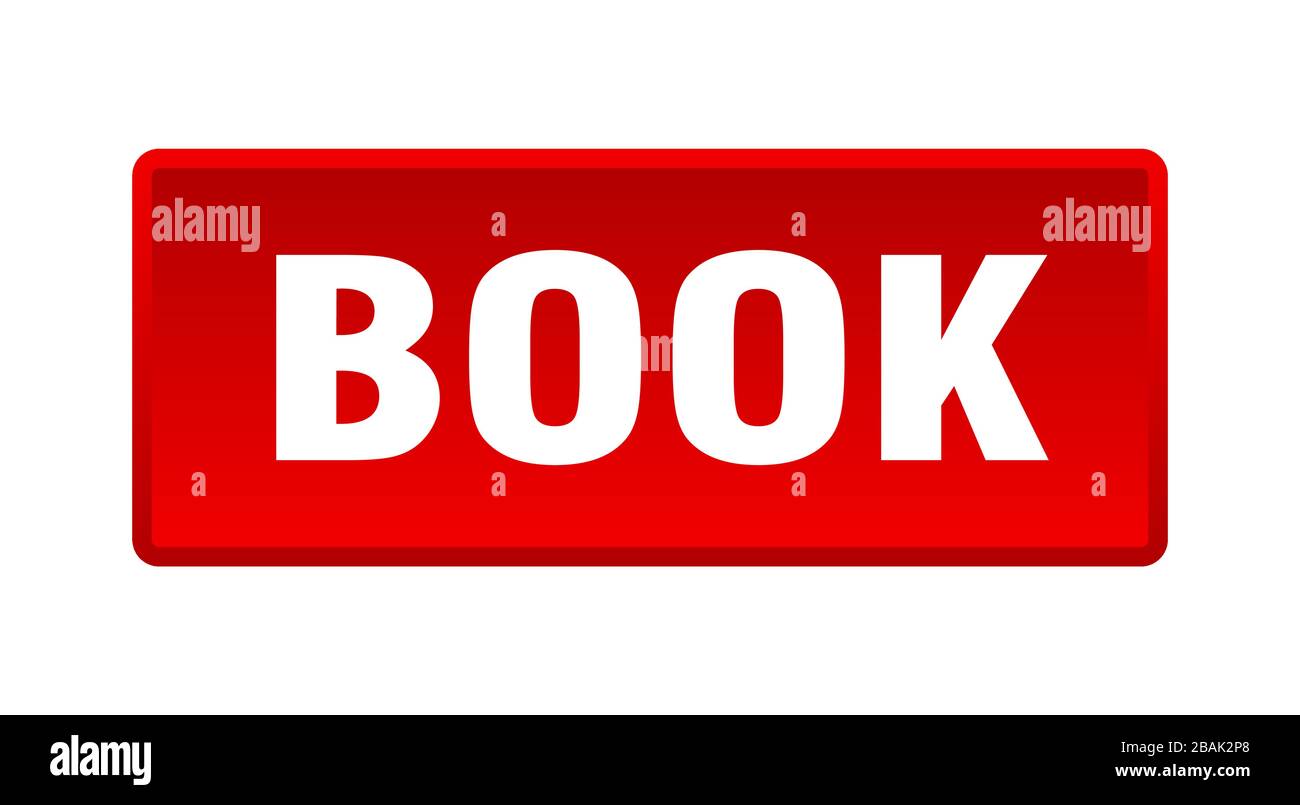 book button. book square red push button Stock Vector Image & Art - Alamy