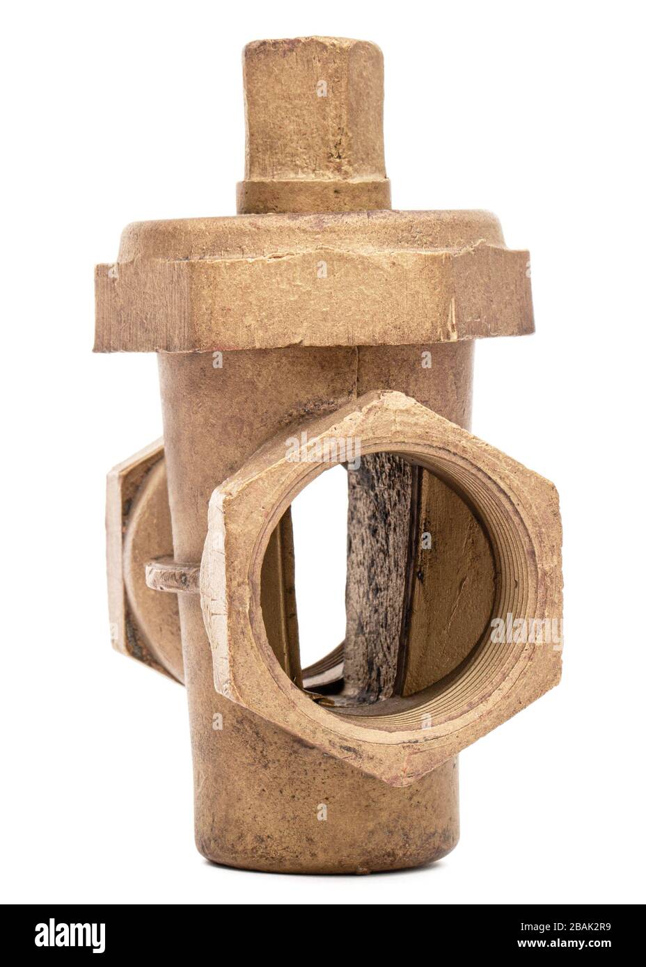 Water faucet, gas valve, isolated on white background Stock Photo - Alamy