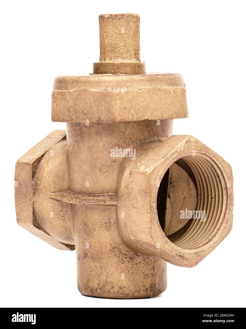 Water faucet, gas valve, isolated on white background Stock Photo - Alamy