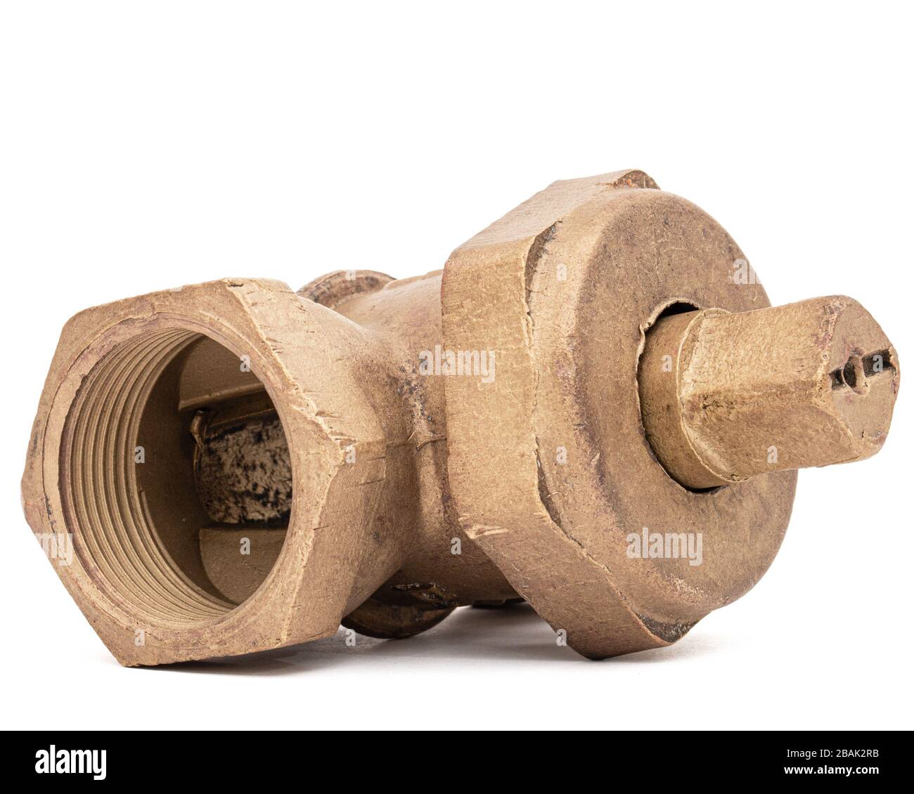 Water faucet, gas valve, isolated on white background Stock Photo - Alamy