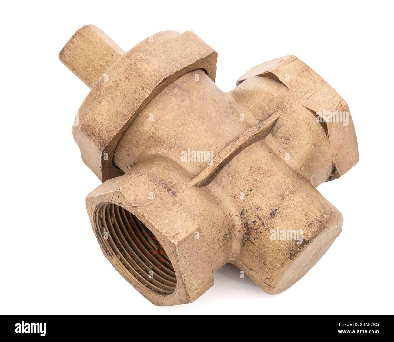 Water faucet, gas valve, isolated on white background Stock Photo - Alamy