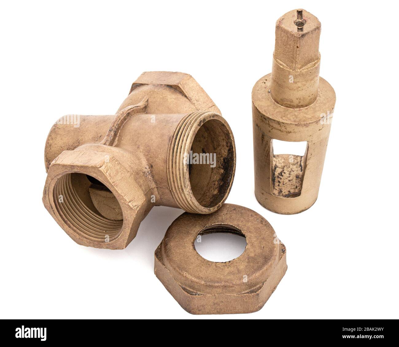 Water faucet, gas valve, isolated on white background Stock Photo - Alamy