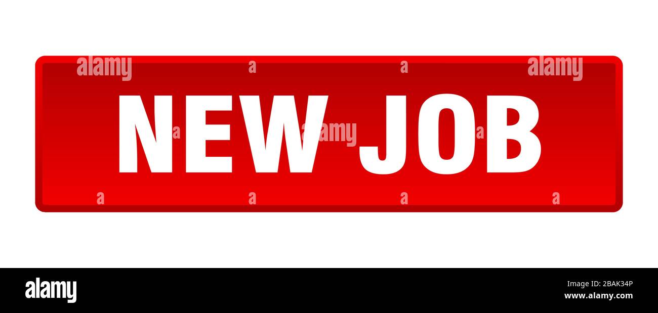 new job button. new job square red push button Stock Vector Image & Art ...
