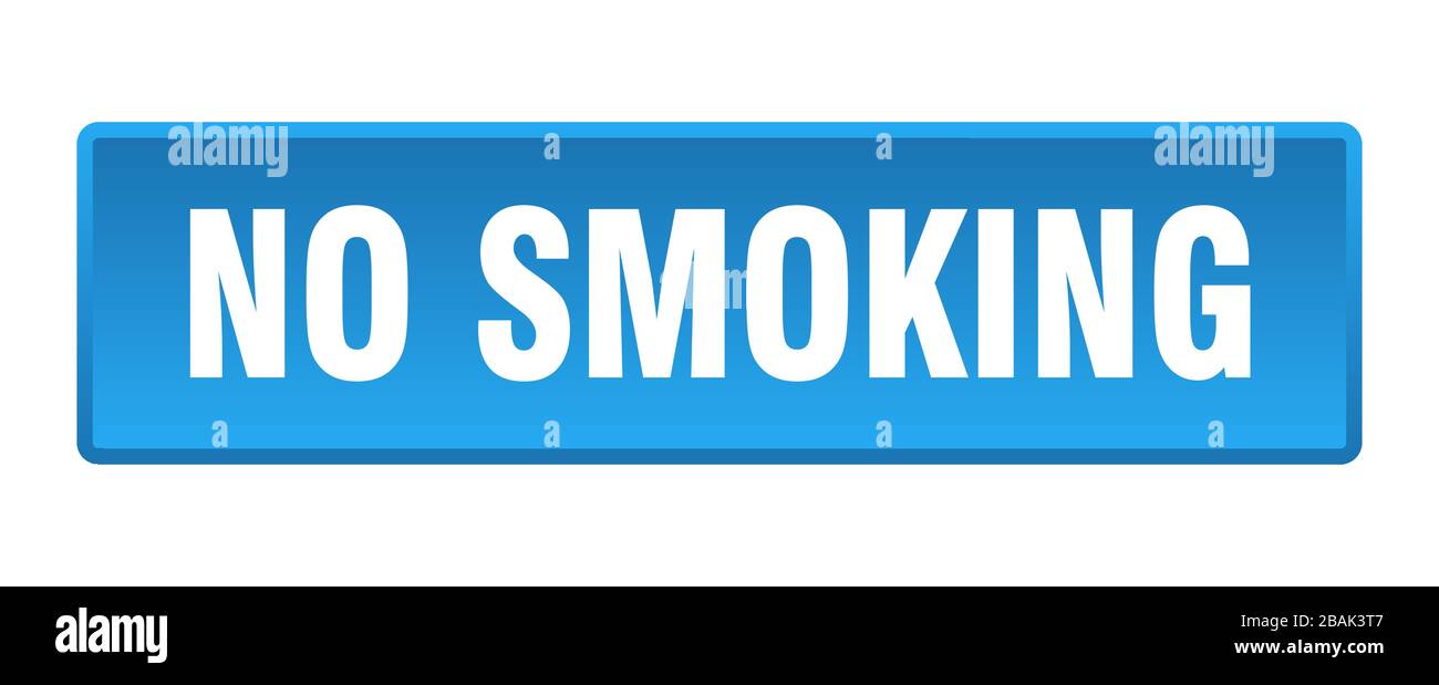 no smoking button. no smoking square blue push button Stock Vector Image & Art - Alamy