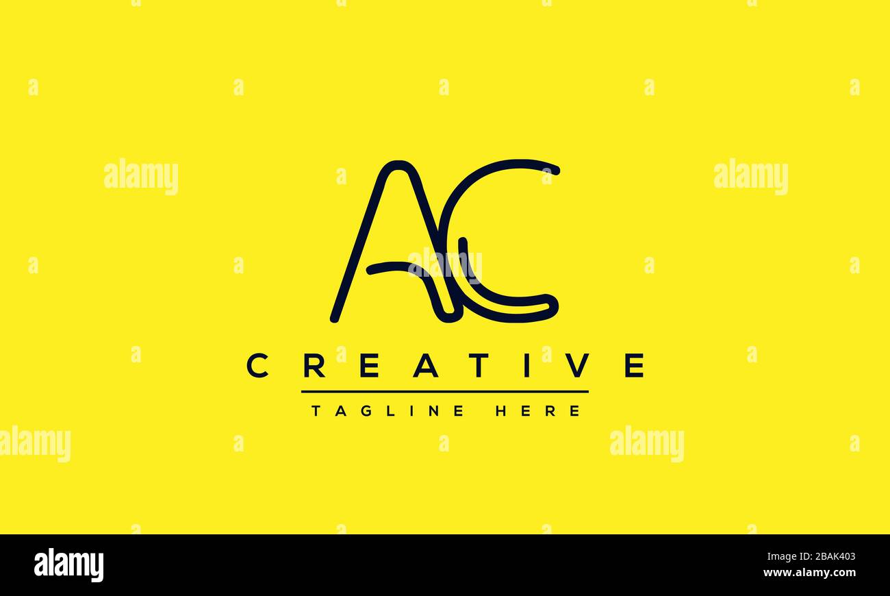 Modern letters AC, A&C Logo Design Template Vector Stock Vector Image ...
