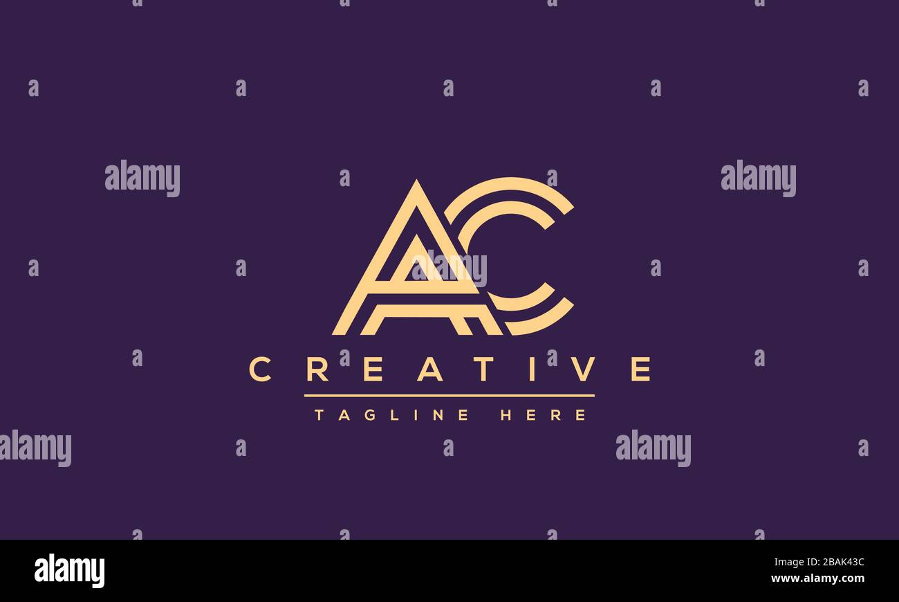 Modern letters AC, A&C Logo Design Template Vector Stock Vector Image ...