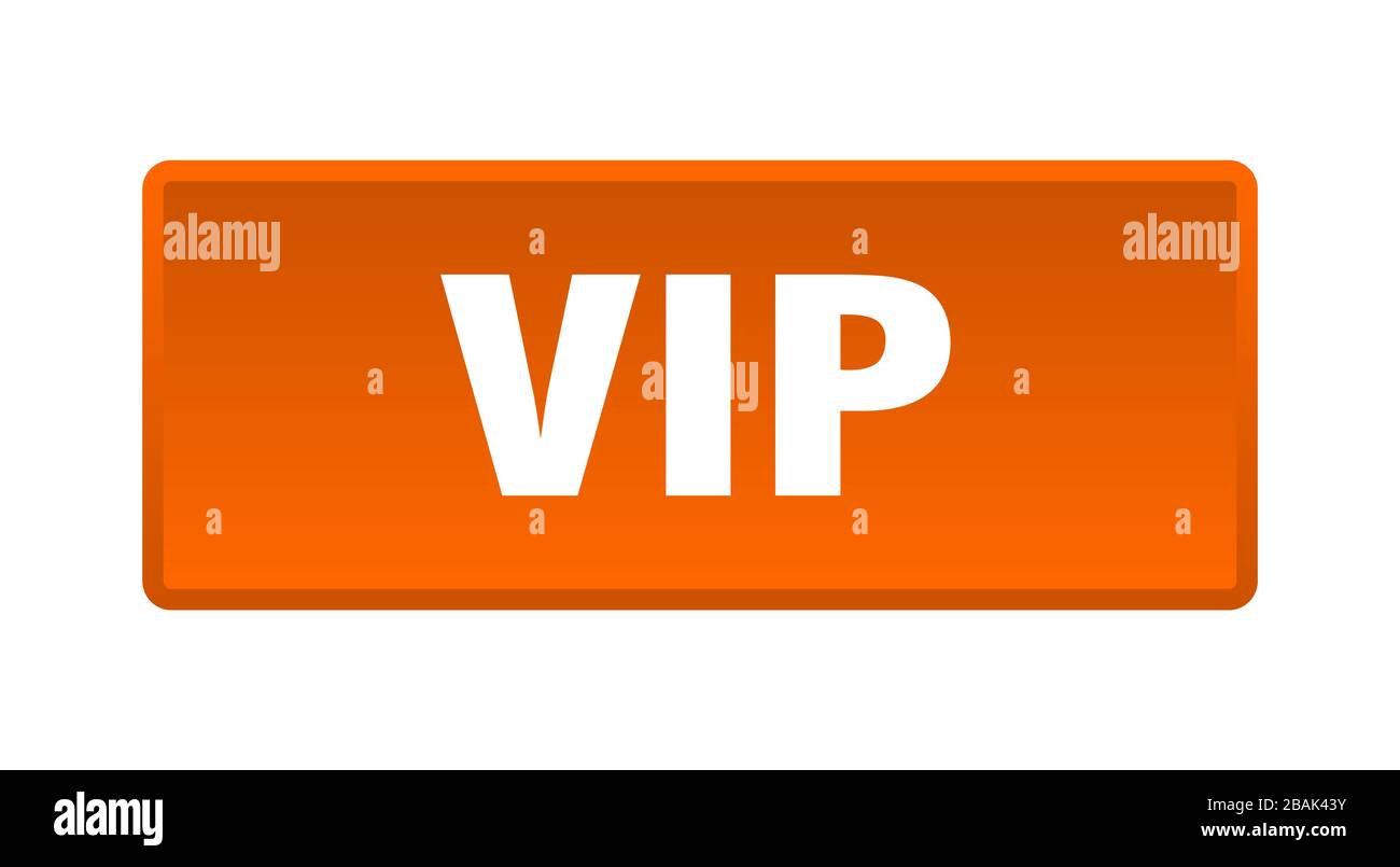 vip button. vip square orange push button Stock Vector Image & Art - Alamy