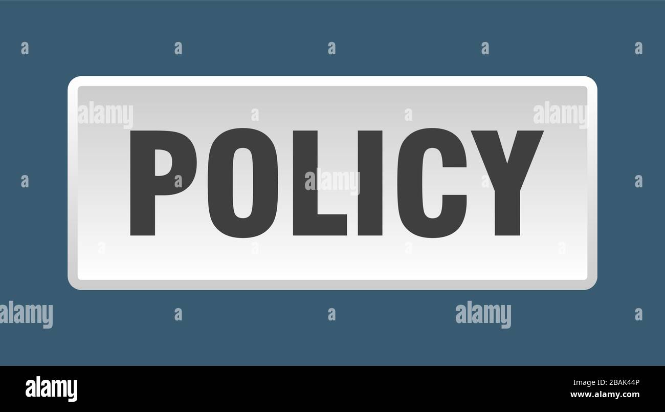 policy button. policy square white push button Stock Vector Image & Art ...