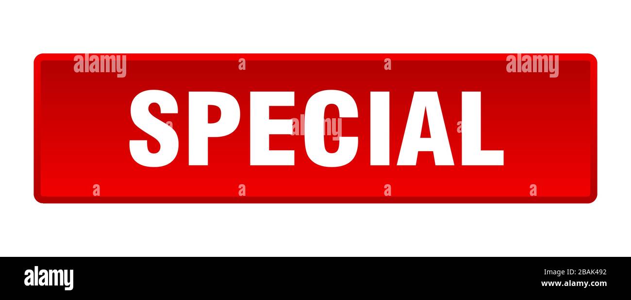 special button. special square red push button Stock Vector Image & Art ...