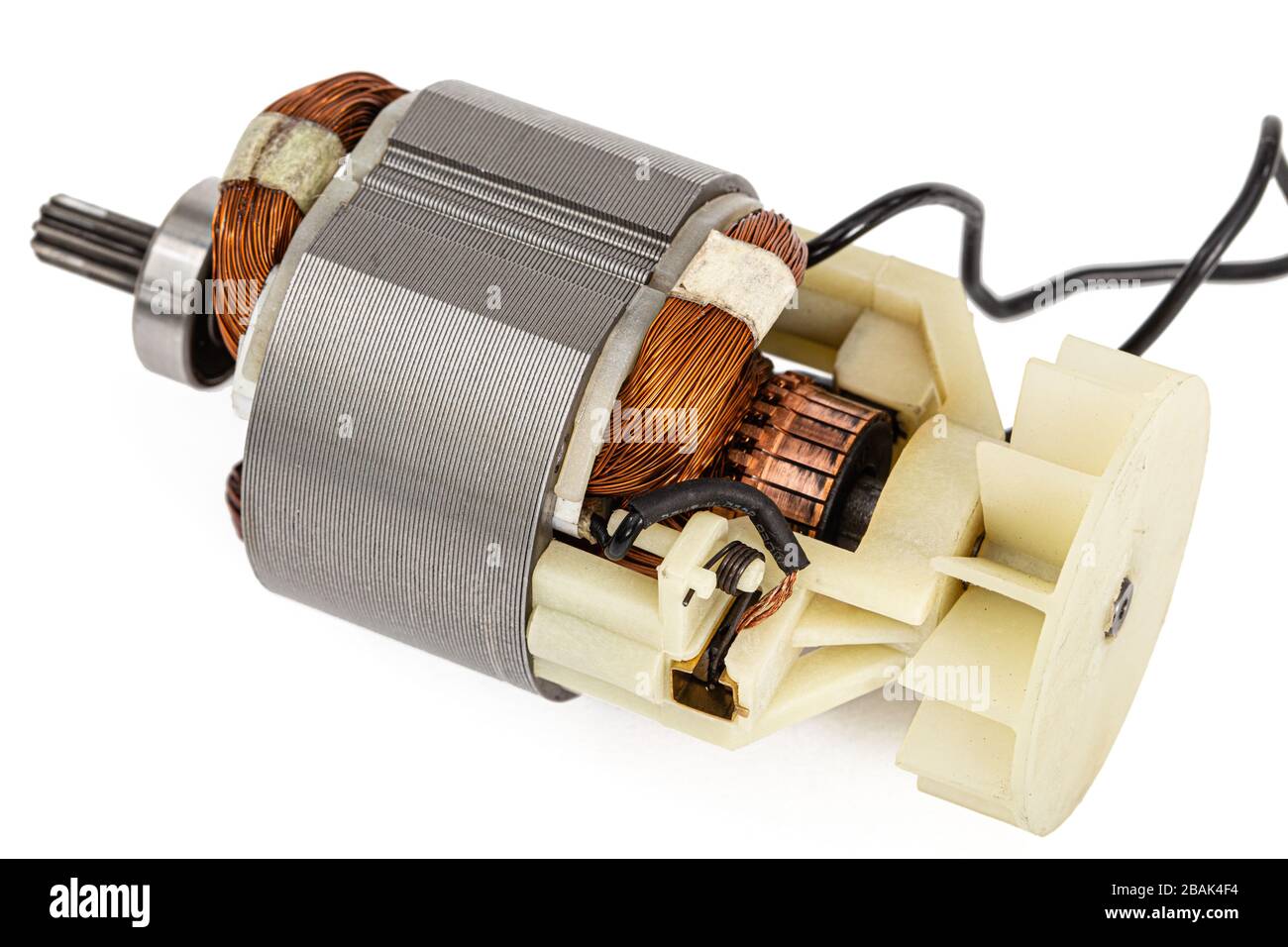 Electric motor isolated on a white background Stock Photo - Alamy