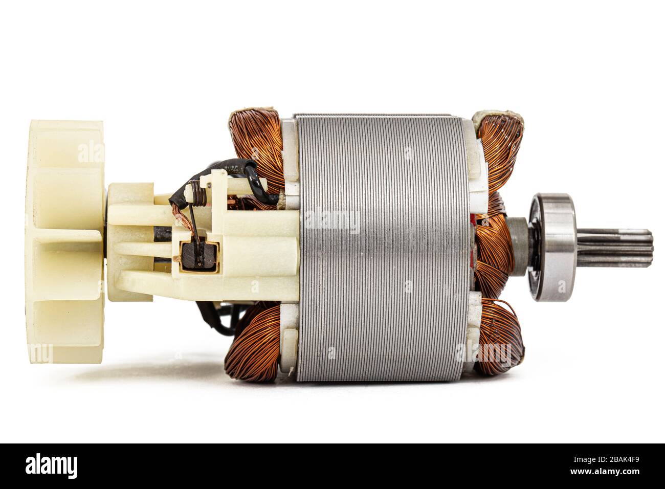 Electric motor isolated on a white background Stock Photo - Alamy