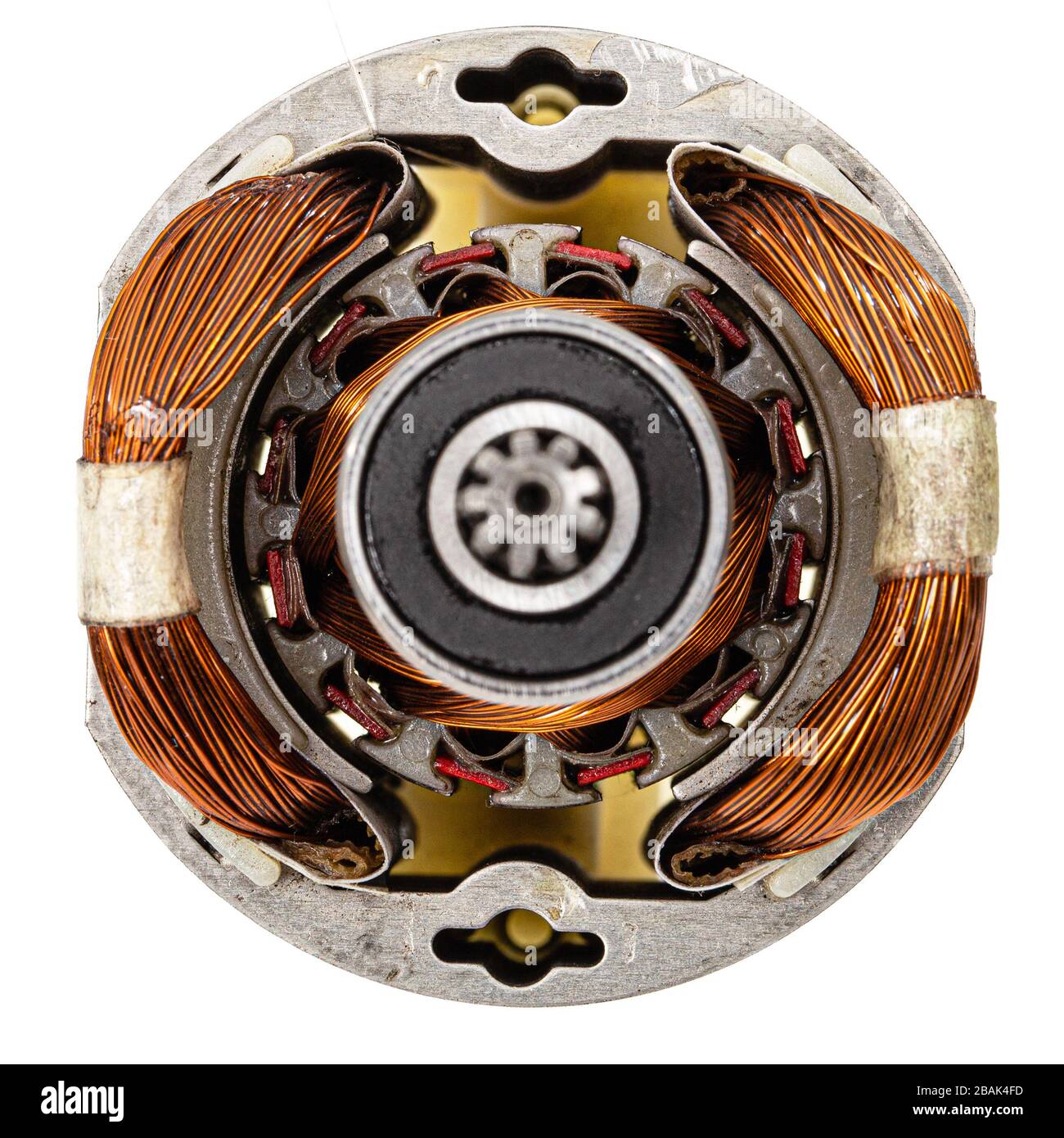 Electric motor isolated on a white background Stock Photo - Alamy