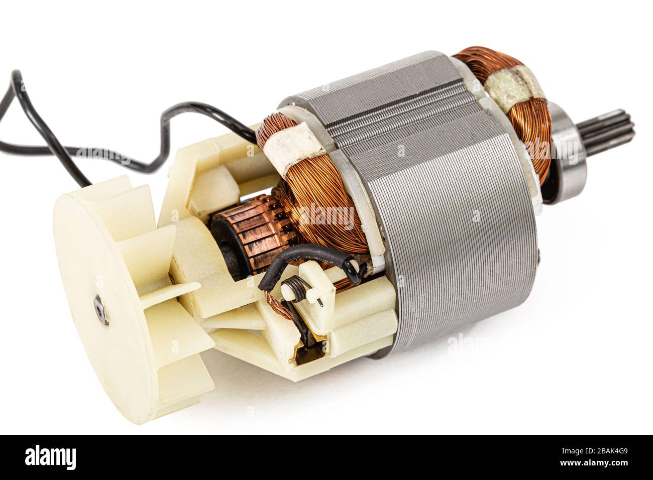Electric motor isolated on a white background Stock Photo - Alamy