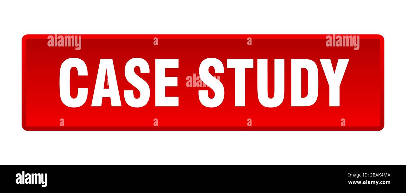 case study button. case study square red push button Stock Vector Image ...