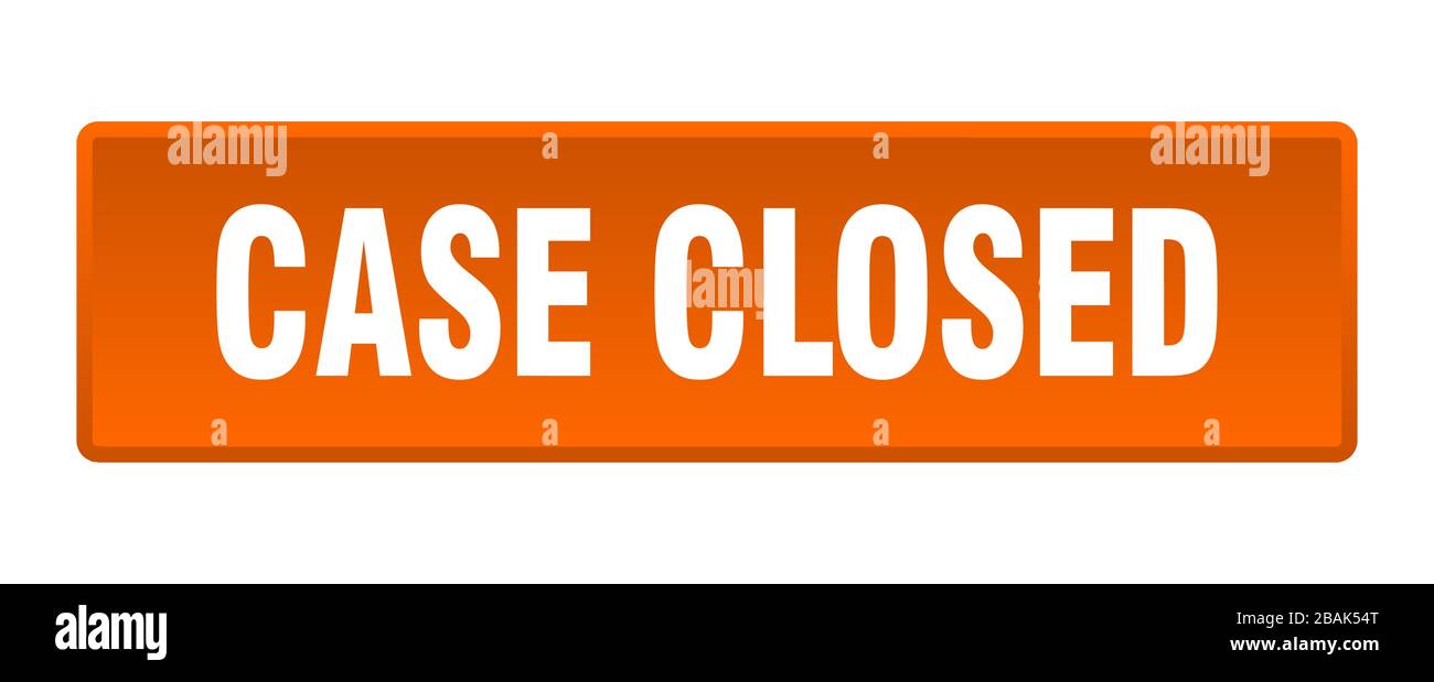 case closed button. case closed square orange push button Stock Vector ...