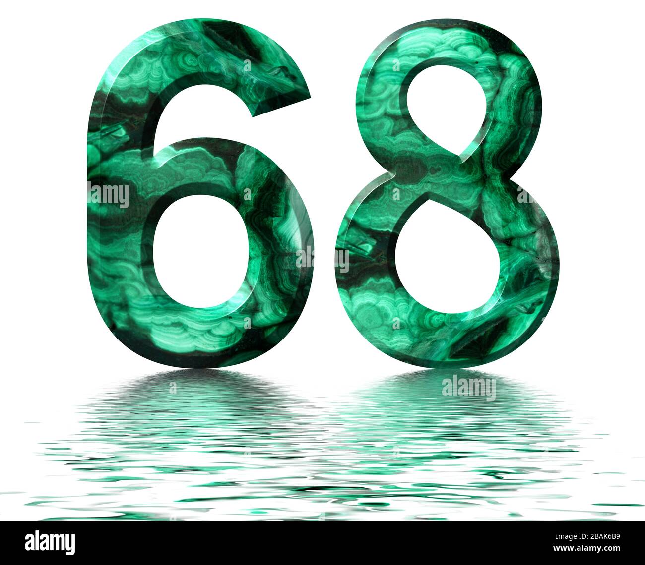 3d number 68 hi-res stock photography and images - Alamy