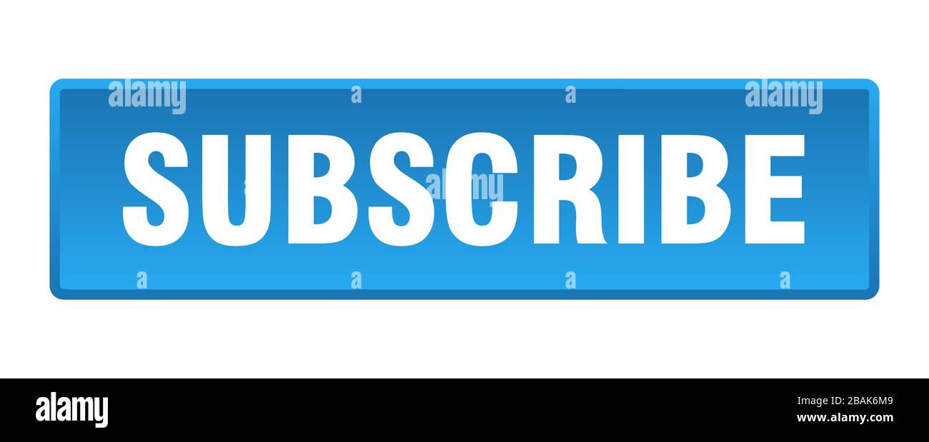 subscribe button. subscribe square blue push button Stock Vector Image ...
