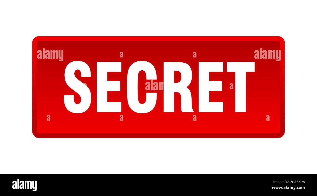 secret button. secret square red push button Stock Vector Image & Art ...