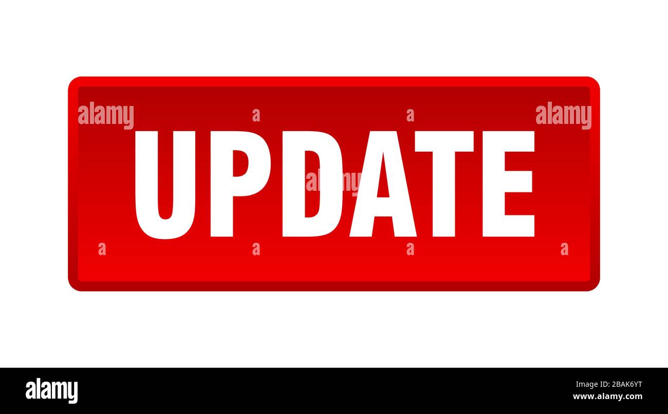 Update red 3d square hi-res stock photography and images - Alamy