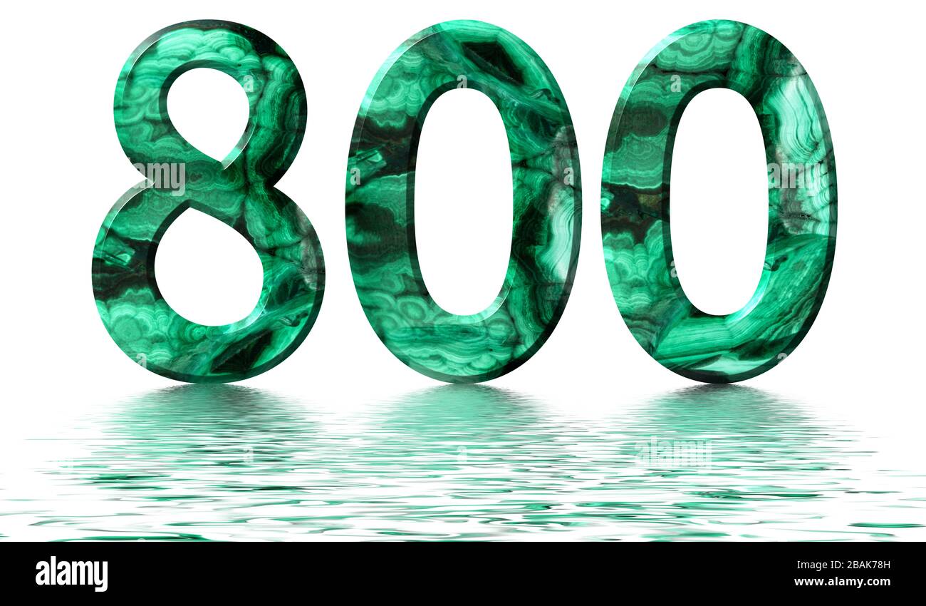 3d number 800 hi-res stock photography and images - Alamy