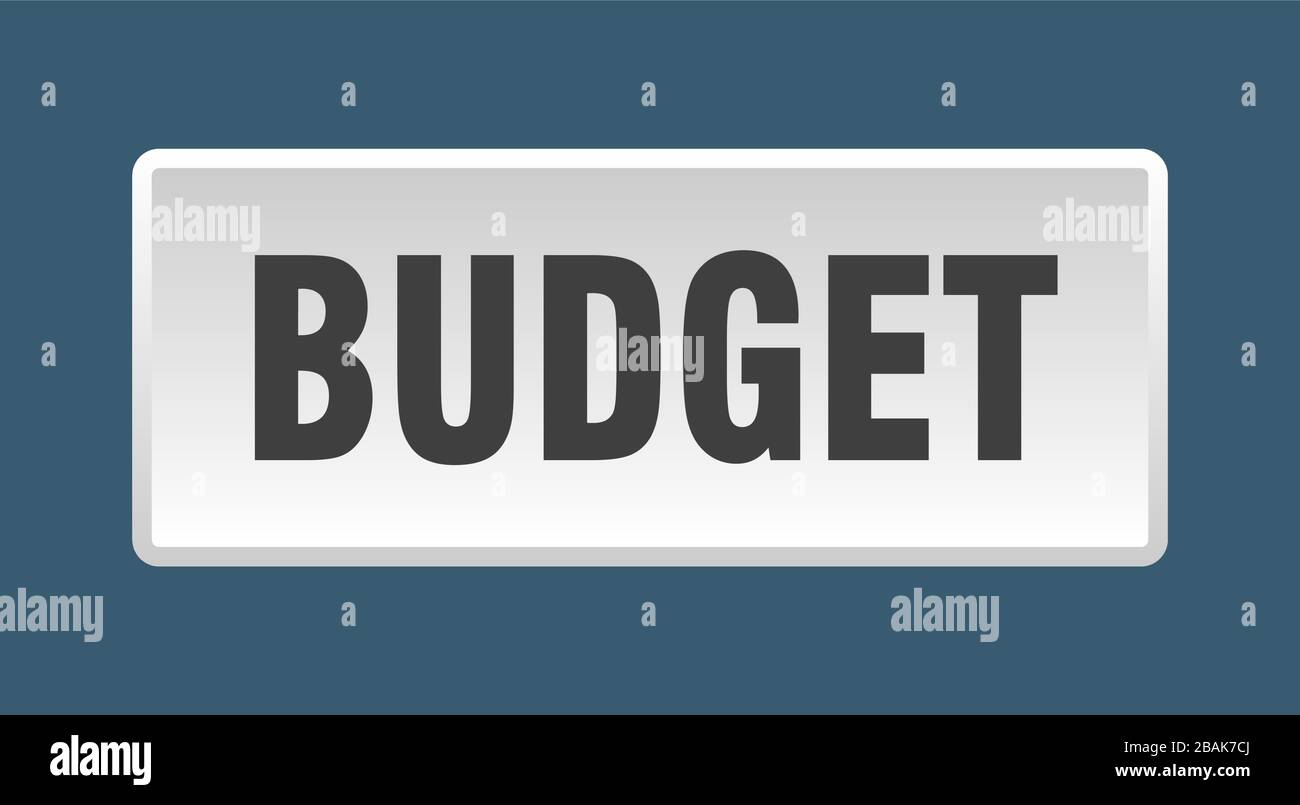 budget button. budget square white push button Stock Vector Image & Art ...