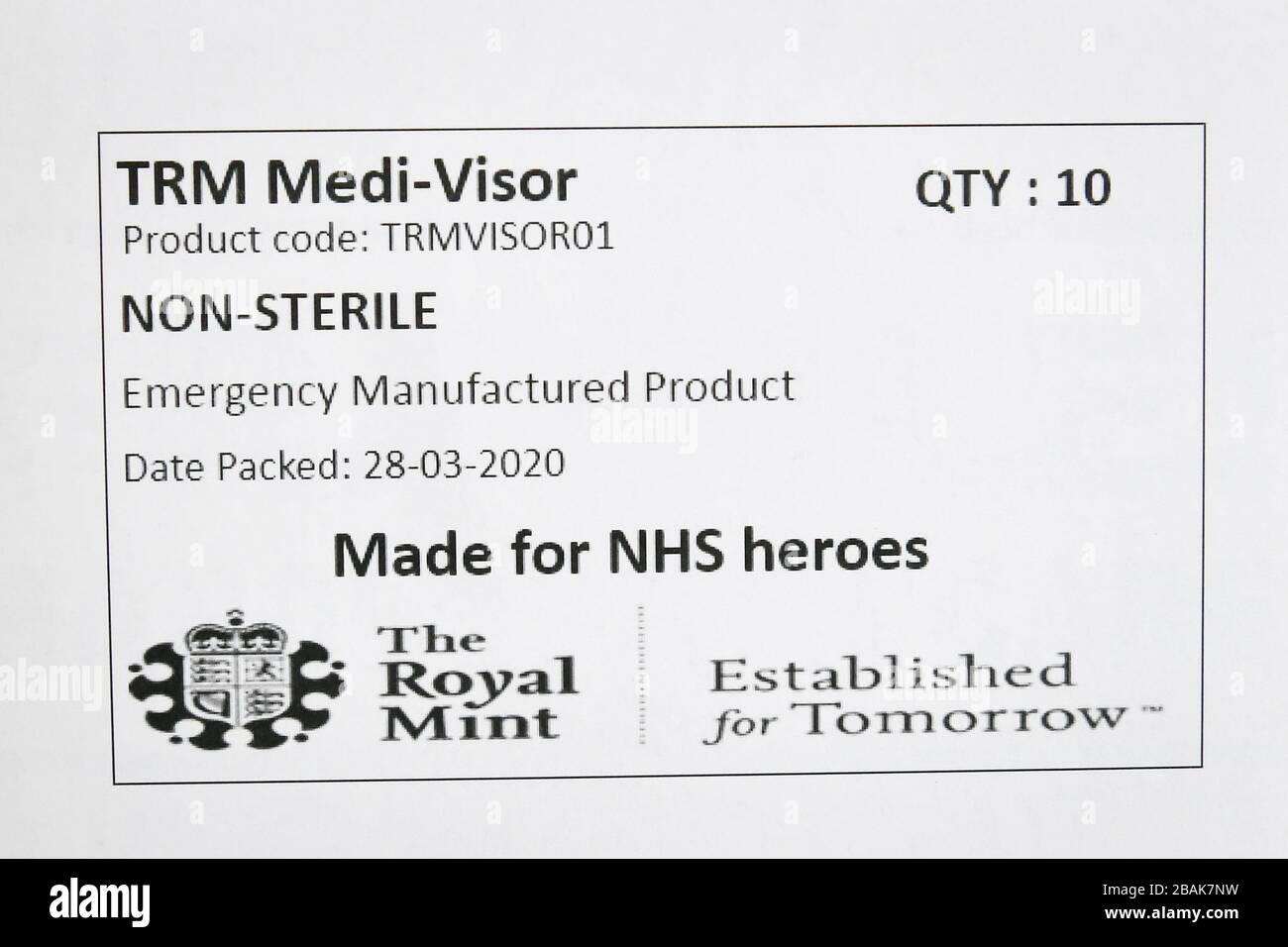 Nhs Ppe Box High Resolution Stock Photography and Images - Alamy