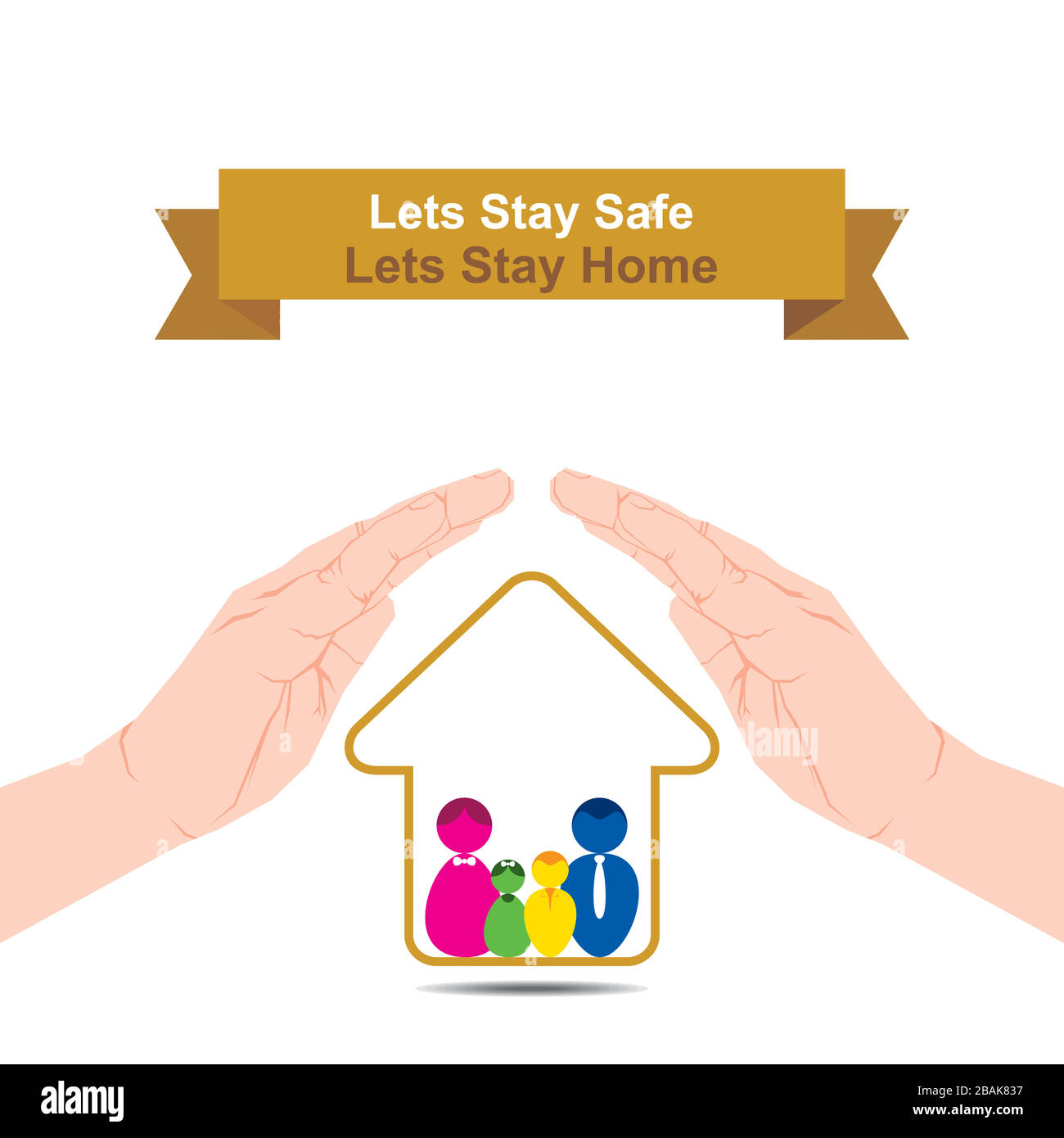 Corona virus (covid 19) campaign to stay at home and stay safe poster ...