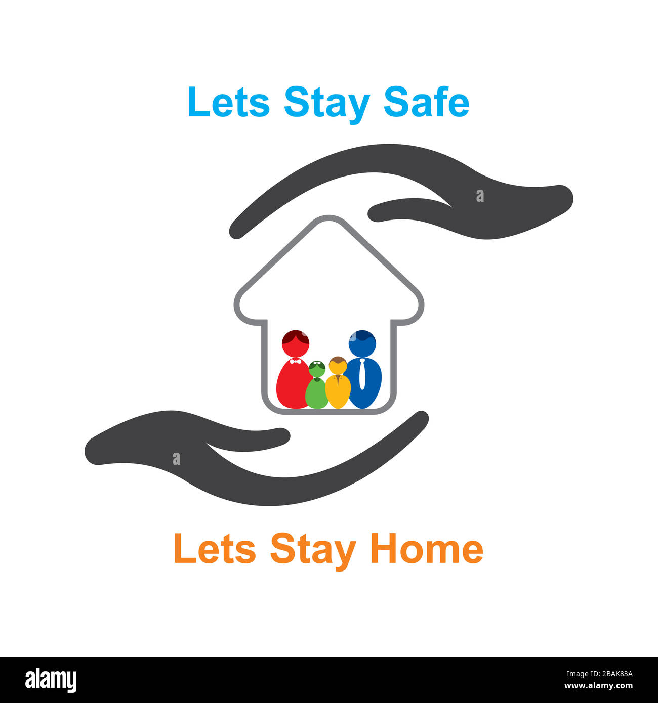 Corona virus (covid 19) campaign to stay at home and stay safe poster ...