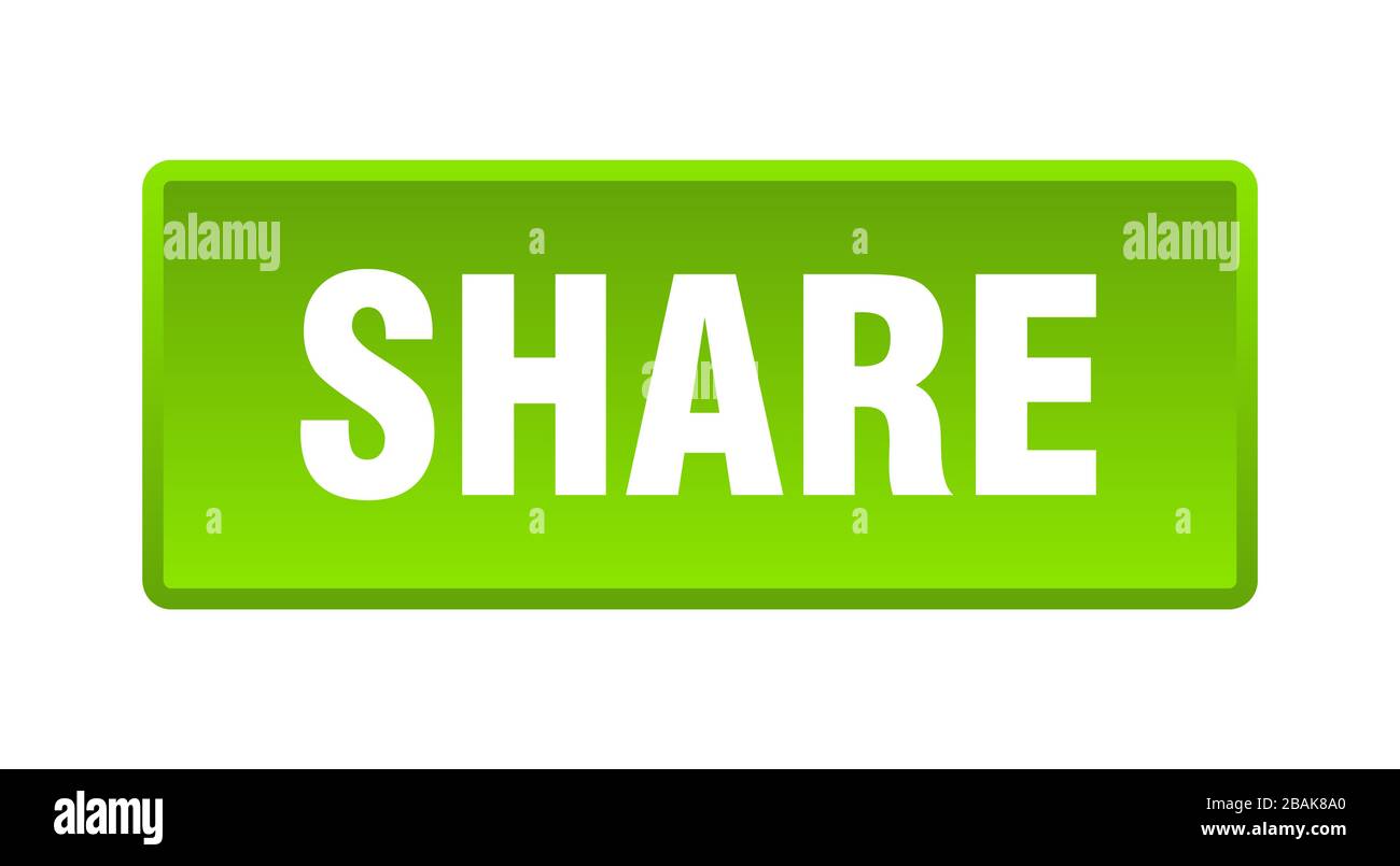 share button. share square green push button Stock Vector Image & Art ...