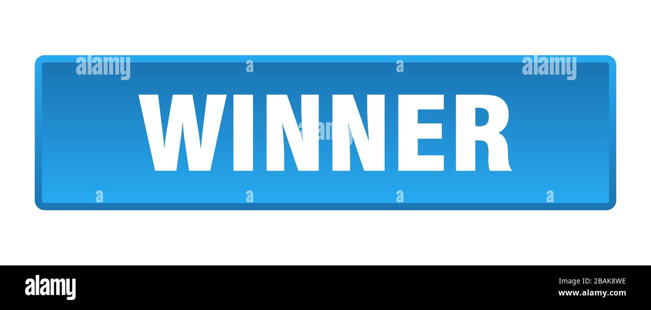 winner button. winner square blue push button Stock Vector Image & Art ...