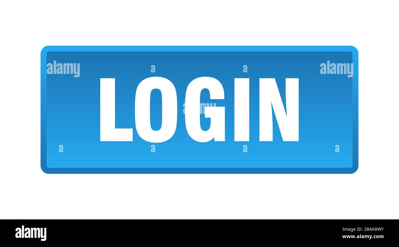 login button. login square blue push button Stock Vector Image & Art - Alamy